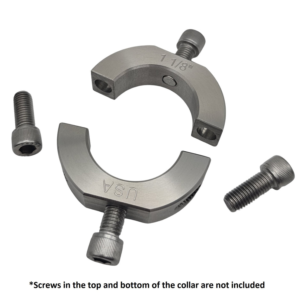 1.125" Diameter – Mountable Clamping Two Piece Shaft Collar - 303 Stai ...